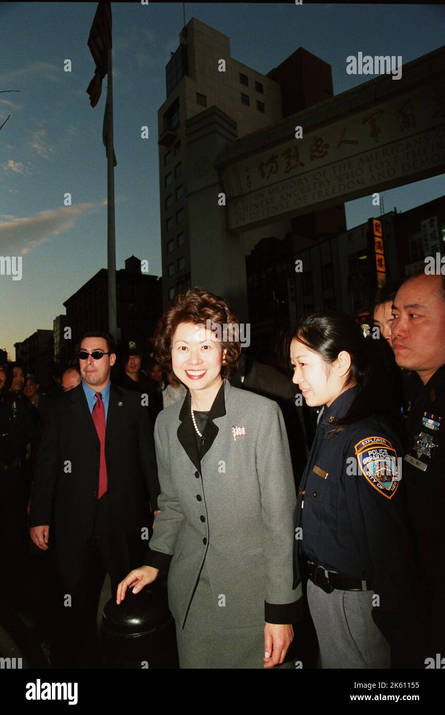 Office of the Secretary - Secretary Elaine Chao at Chinatown in New ...