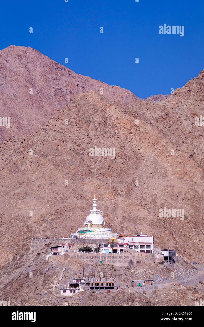 Shanti Stupa, Leh, Ladakh, India Stock Photo - Alamy