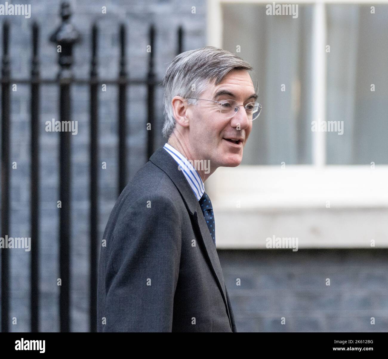 London, UK. 11th Oct, 2022. Jacob Rees-Mogg, Business Secretary, leaves ...