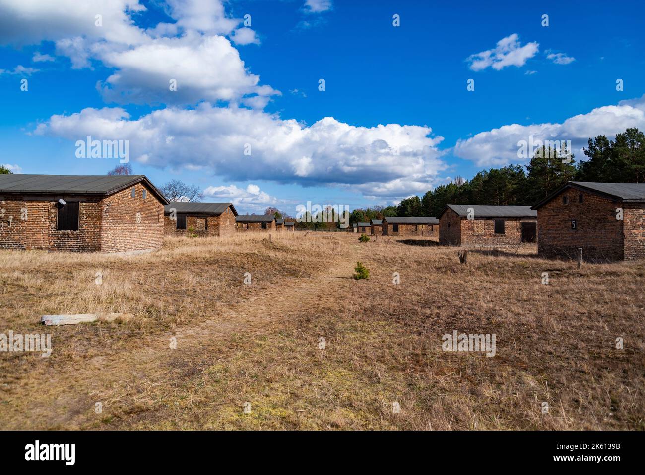 the Nazi concentration camp in Germany. the Soviet camp n.7 inside the ...