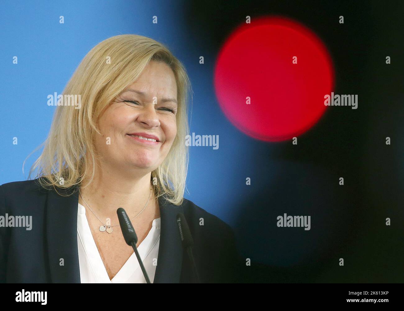 Berlin, Germany. 11th Oct, 2022. Nancy Faeser (SPD), Federal Minister ...