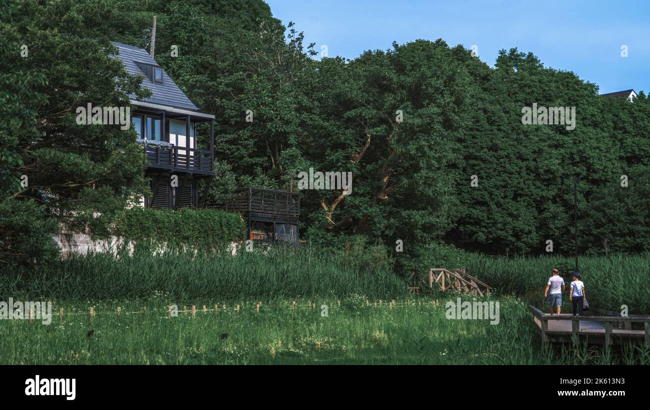 Beautiful shot modern house hi-res stock photography and images - Alamy