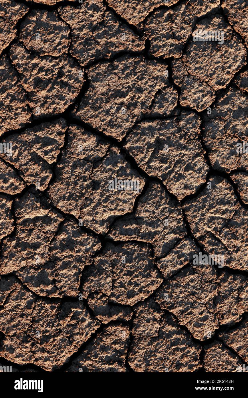 Desert. View of a beautiful cracks in the ground. texture, deep crack ...