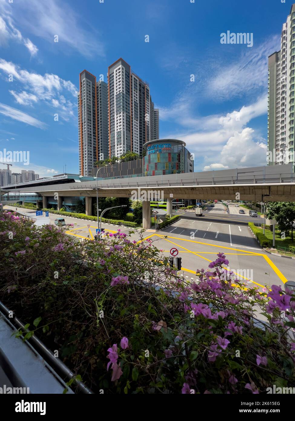 Public housing and infrastructure design such as railway track line and ...