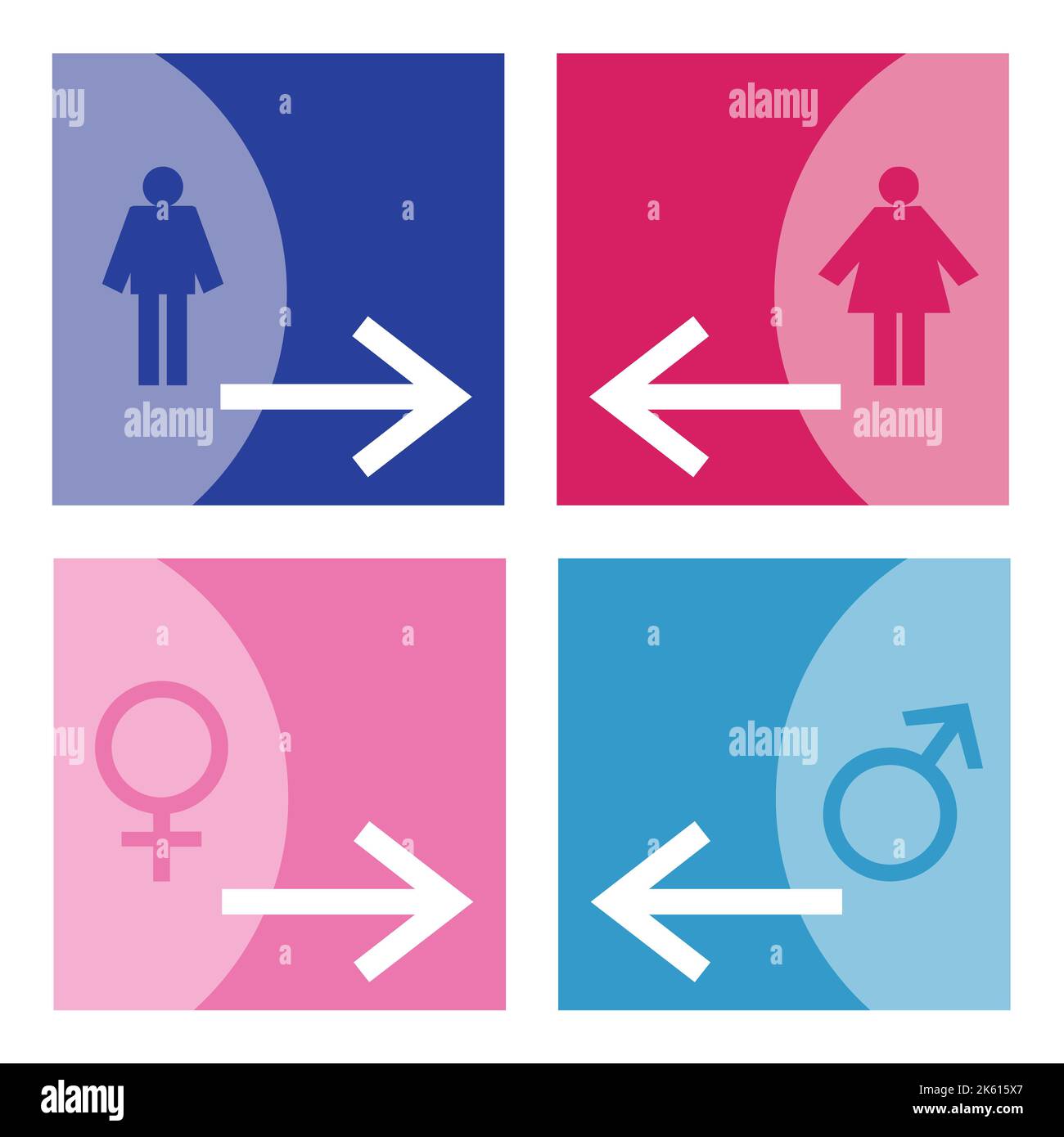 Graphical signs and arrows to show the way Stock Vector Image & Art - Alamy