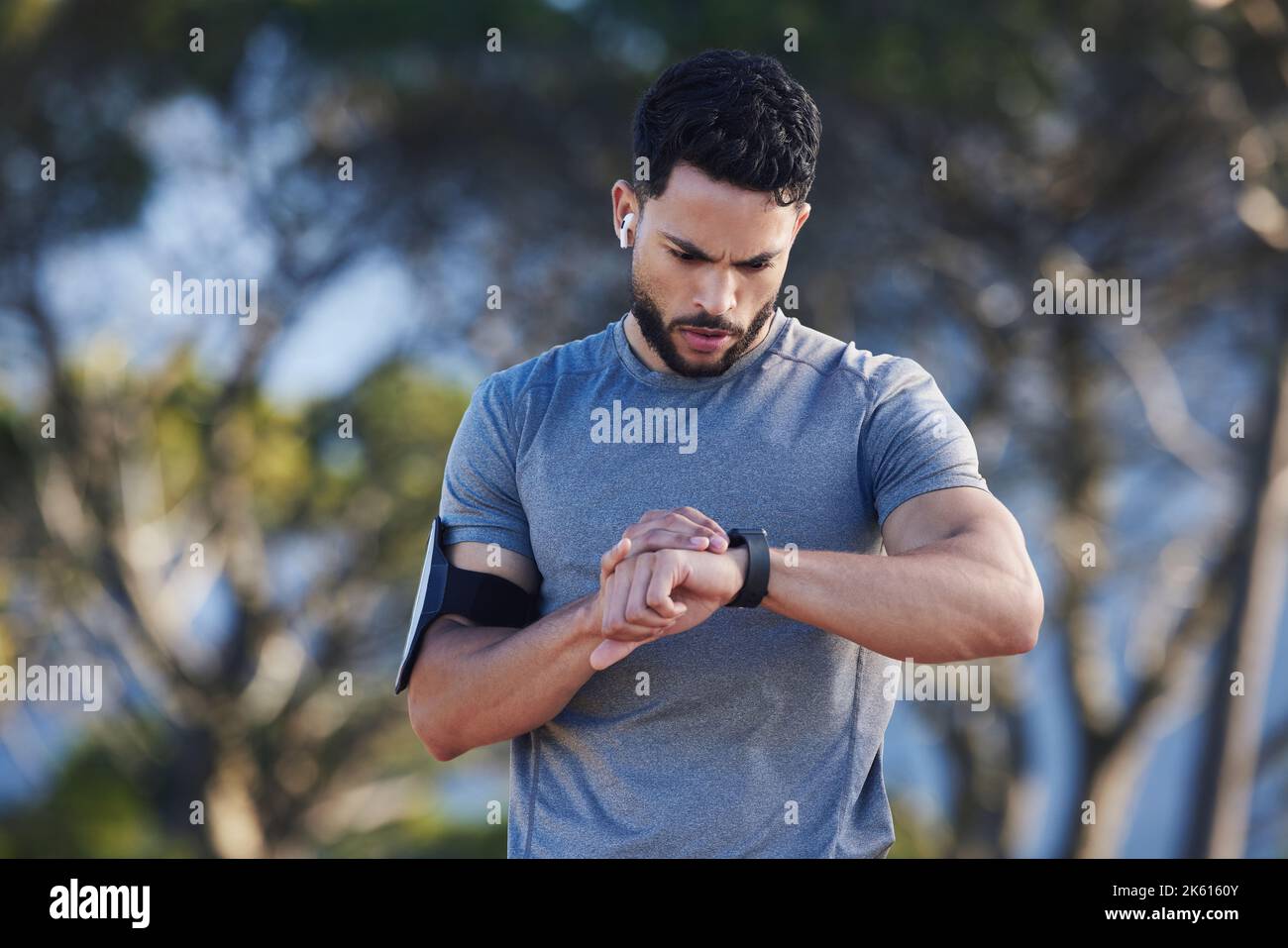 Watch, monitor and man training for fitness, marathon motivation and ...