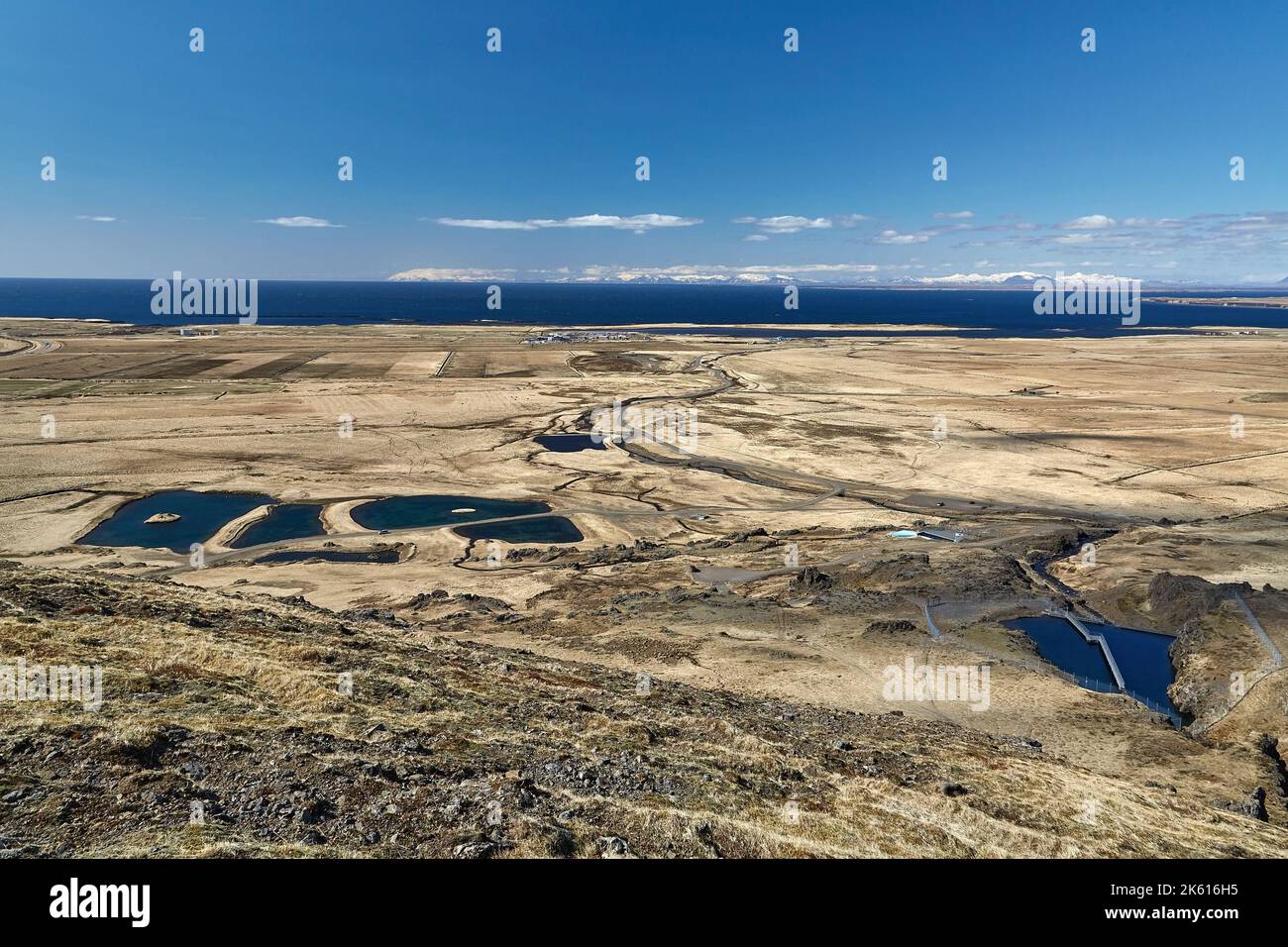 Beautiful landscape iceland aerial view hi-res stock photography and ...