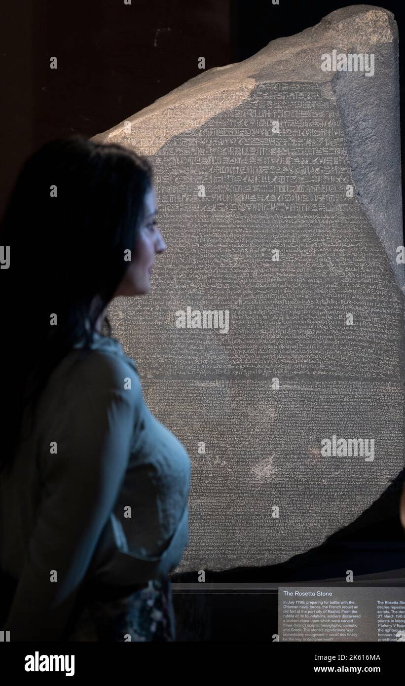 The British Museum, London, UK. 11 October 2022. Hieroglyphs: unlocking ...