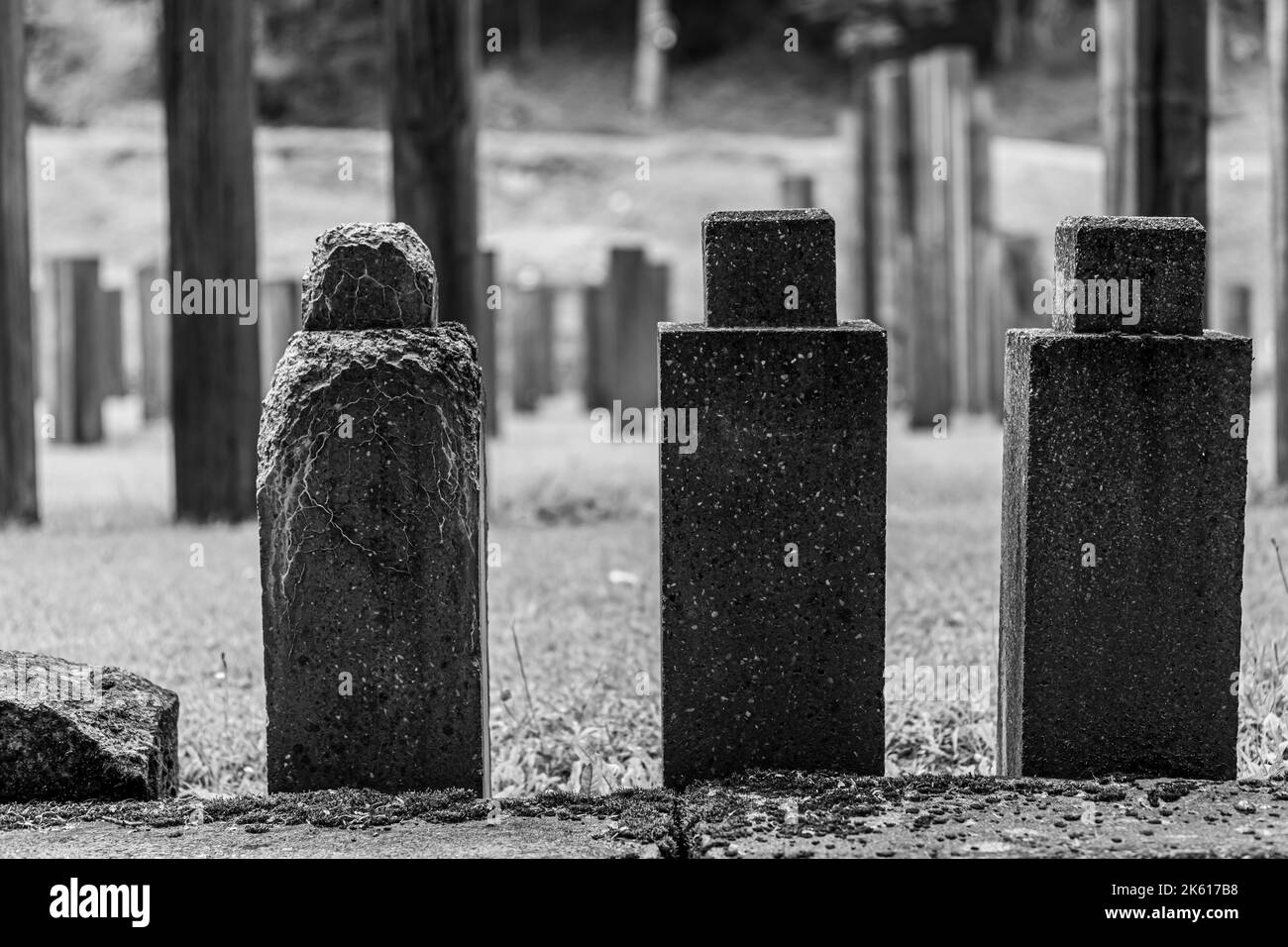 Gravestone symbols Black and White Stock Photos & Images - Alamy