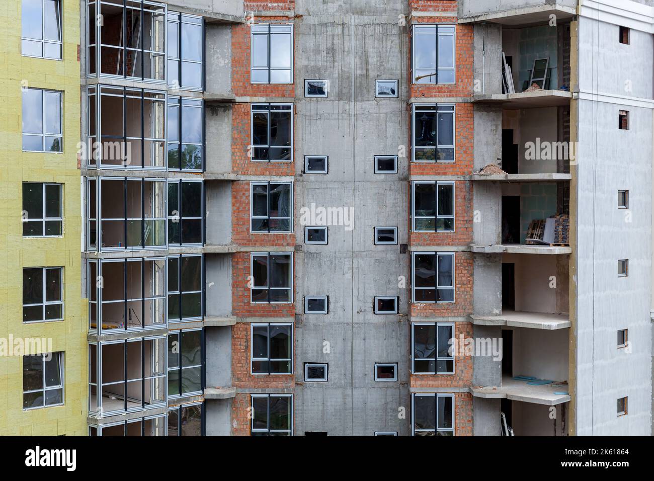 Construction of monolithic multi-storey buildings. Construction of a ...