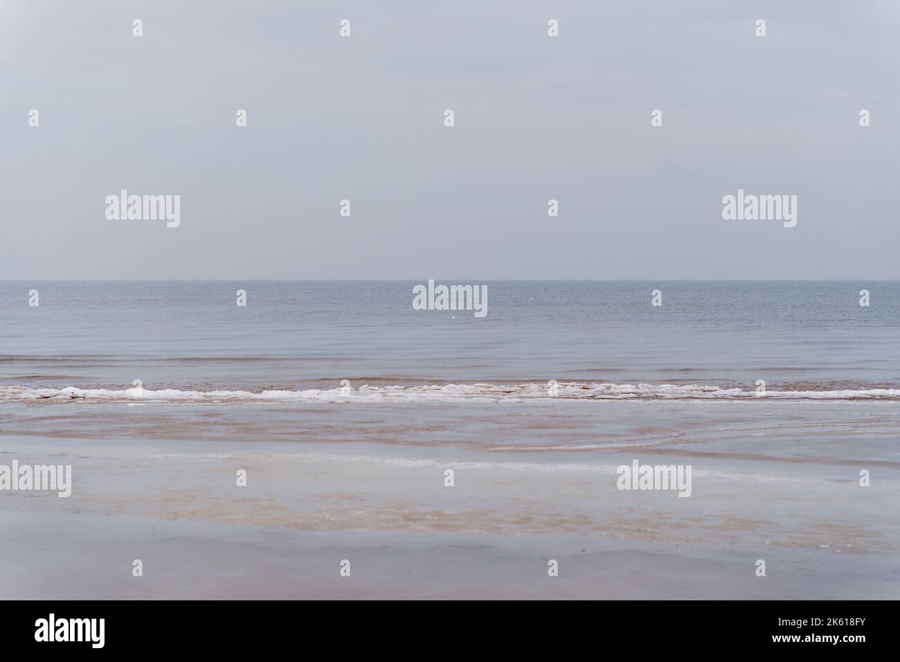 Winter seascape on the Baltic Sea in Jurmala Stock Photo - Alamy