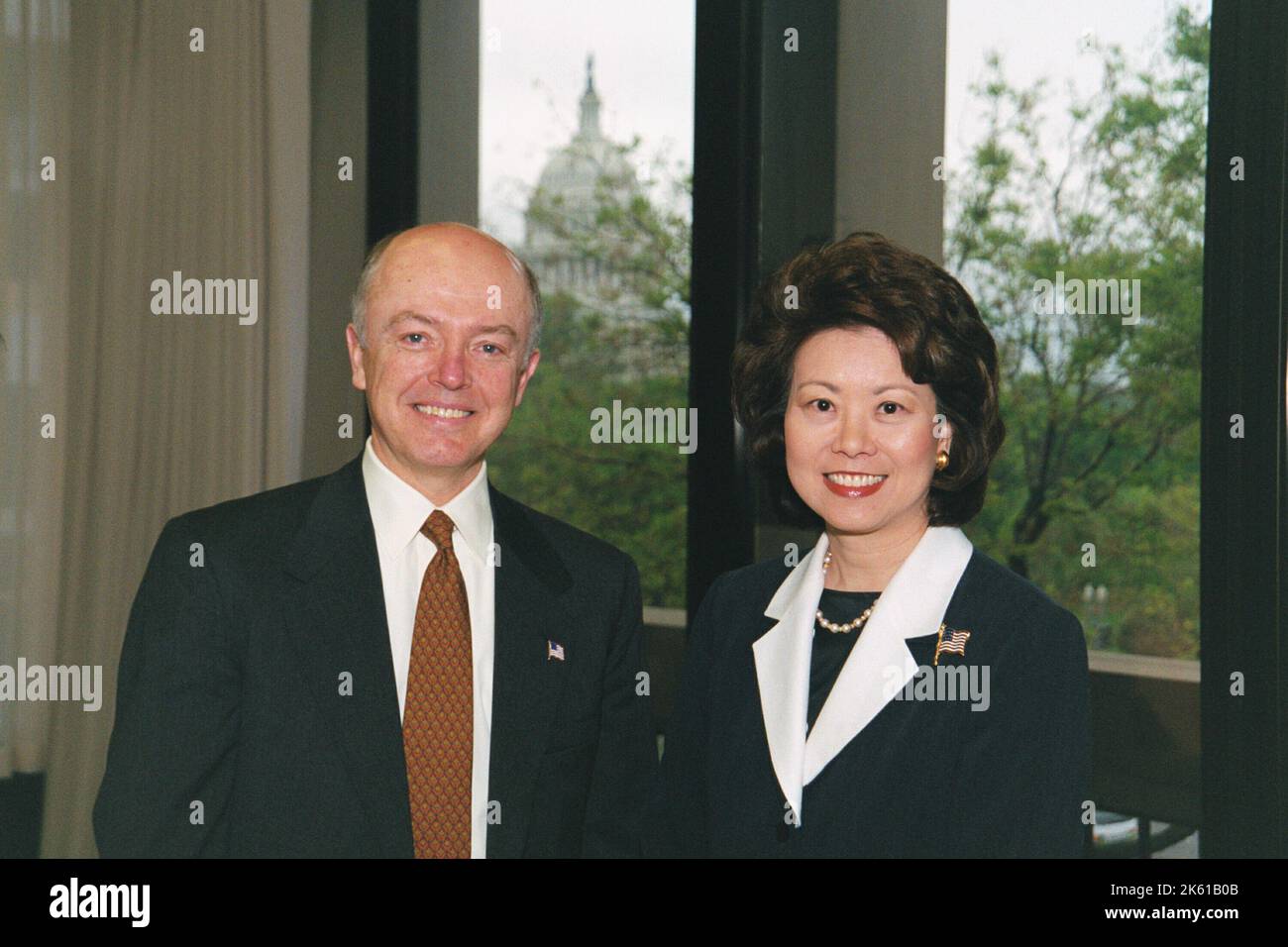 Office of the Secretary - Secretary Elaine Chao with Herb Allison Stock ...