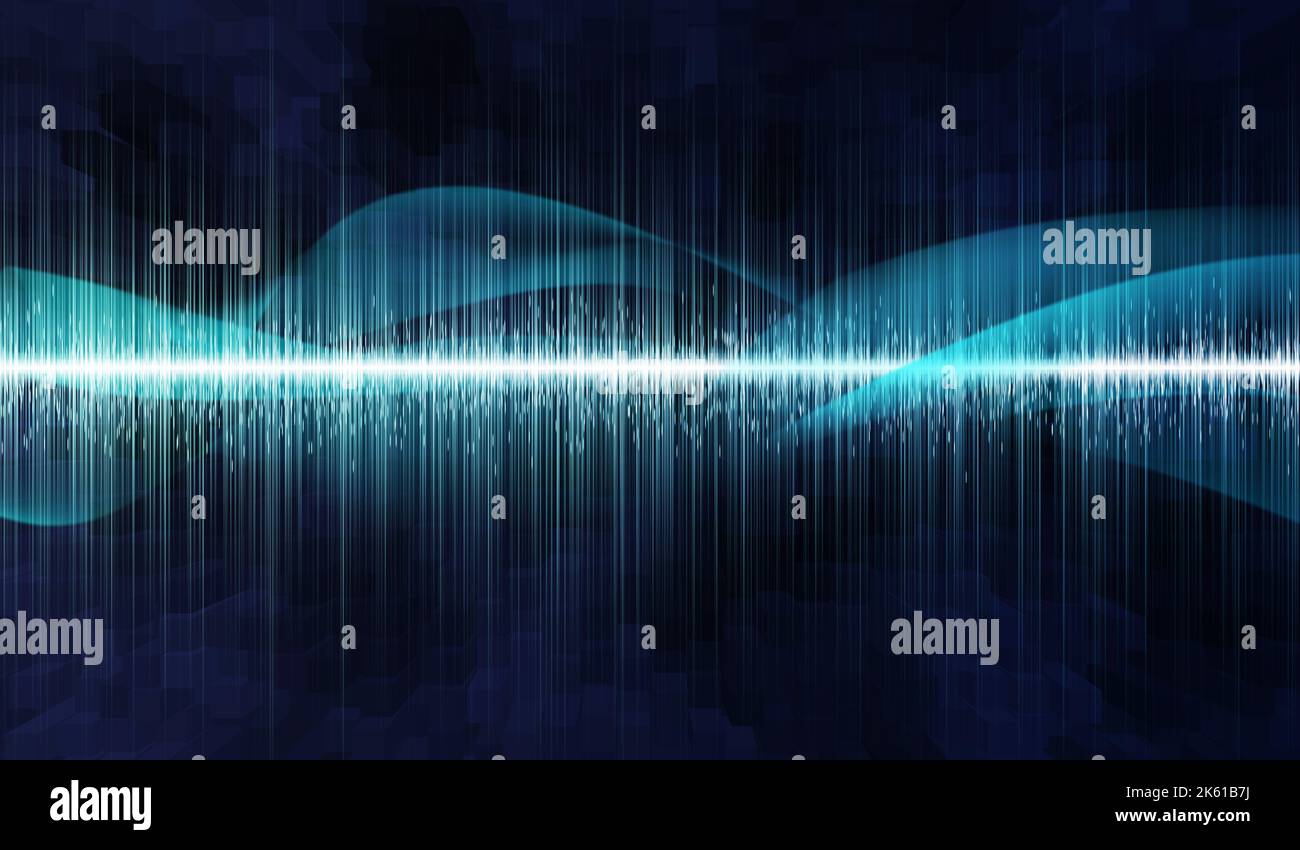 Abstract dark blue sound wave. Creative background Stock Photo - Alamy