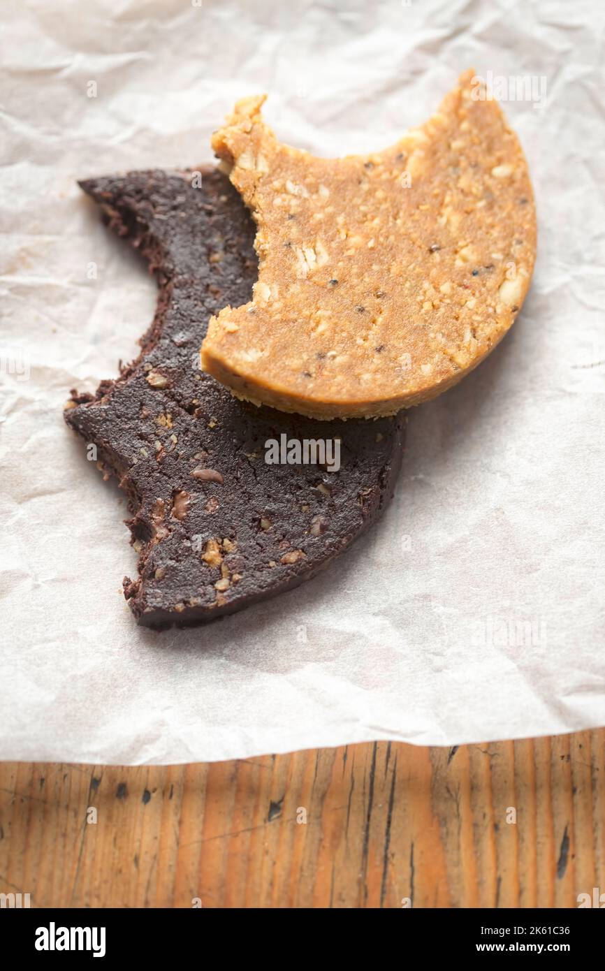 Peanut butter and chocolate cookies Stock Photo - Alamy