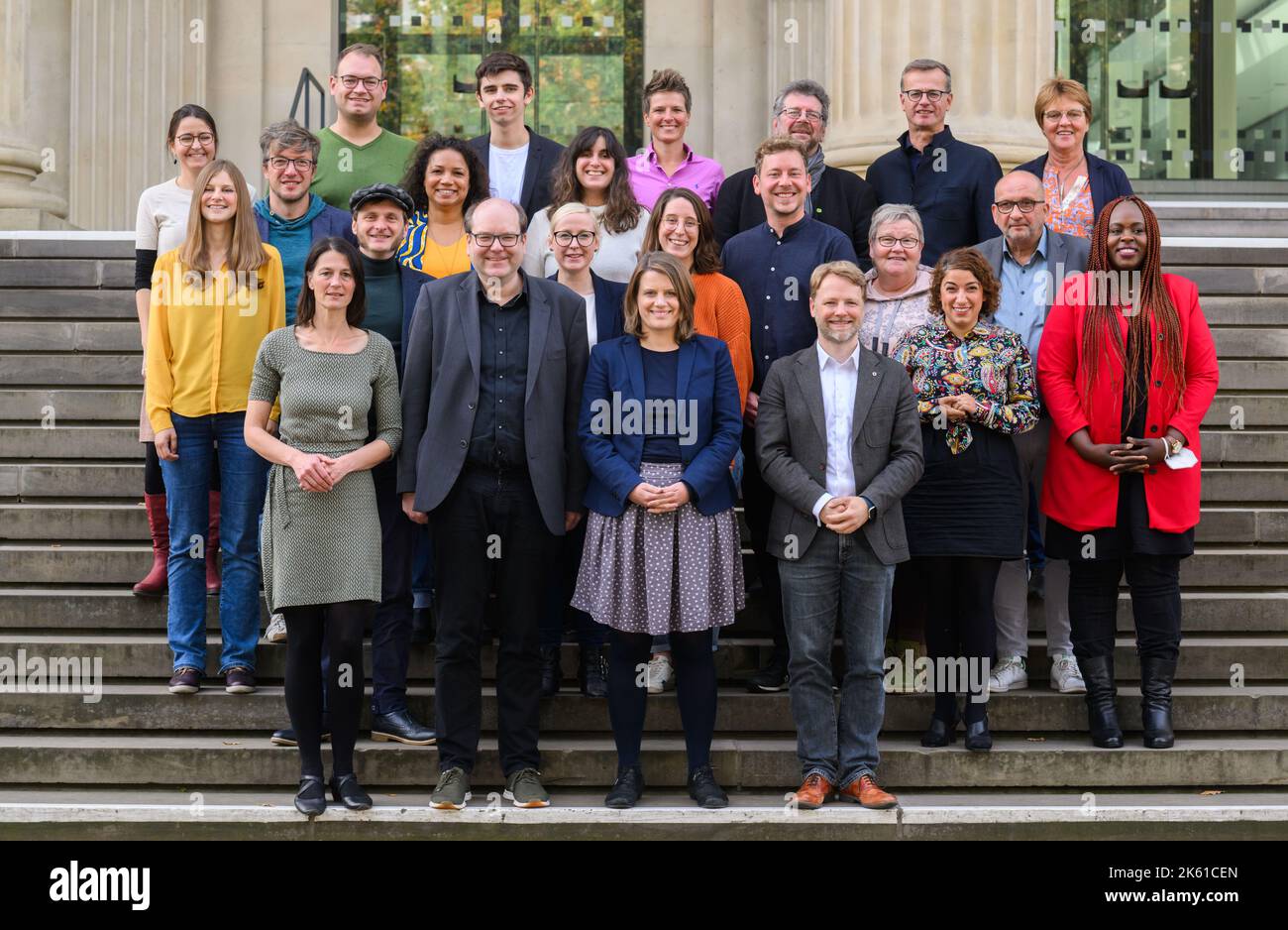 11 October 2022, Lower Saxony, Hanover: The new Bündnis 90/Die Grünen ...