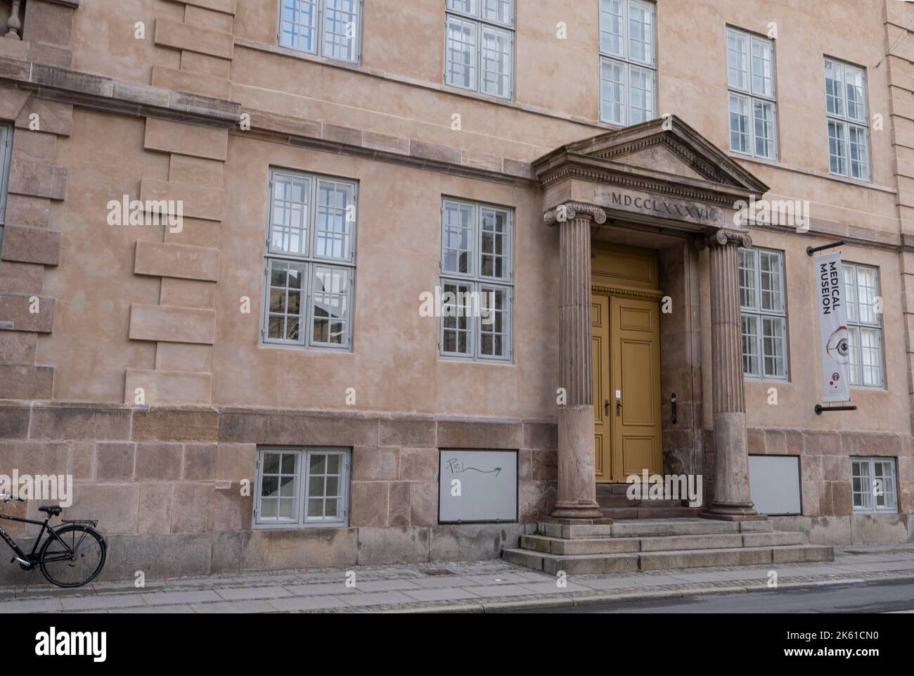 Copenhagen, Denmark. October 2022. external view of the Medical museum ...