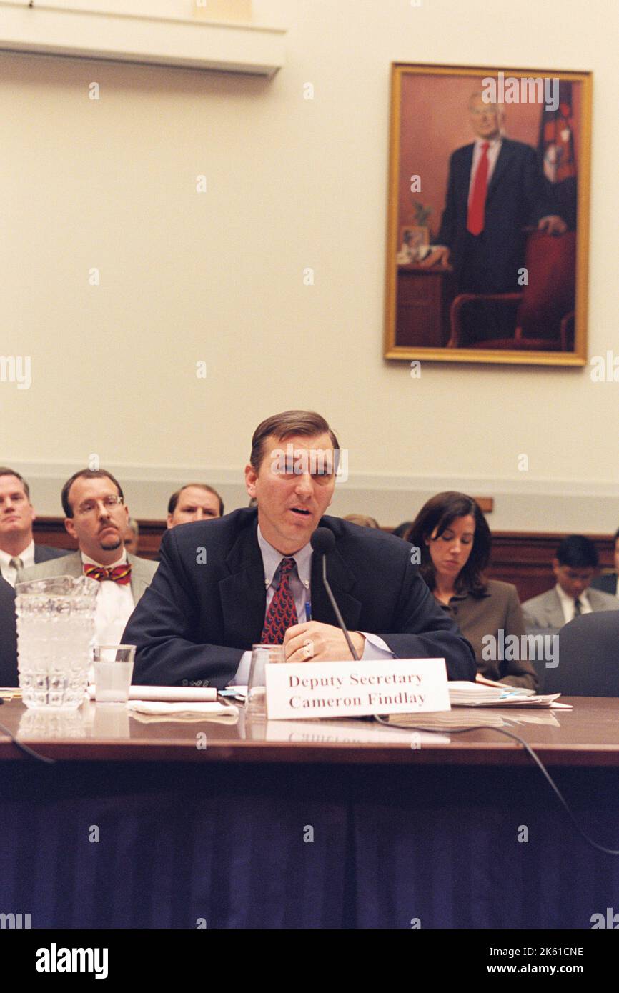 Office of the Secretary - Press Conference Cameron Finley Stock Photo ...