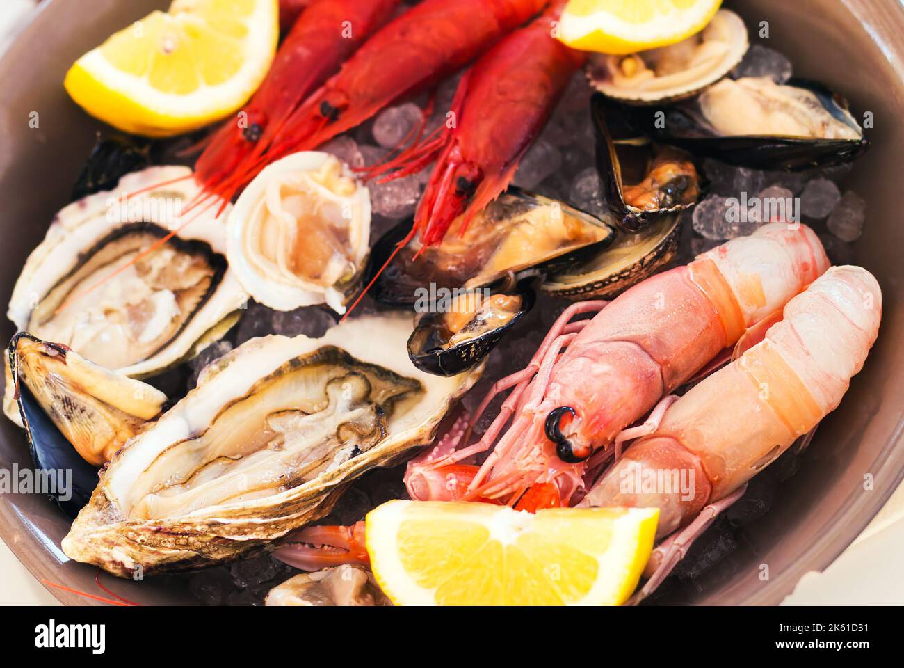 Typical raw seafood dish from Puglia, Italy (selective focus Stock ...