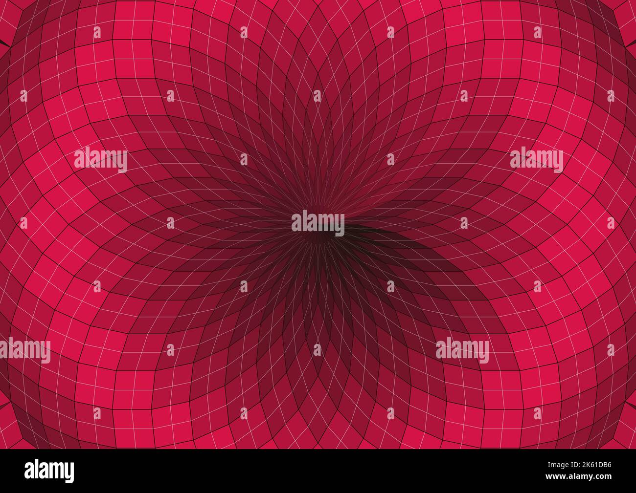 abstract drawing in circles forming a spiral similar to a toroid with ...