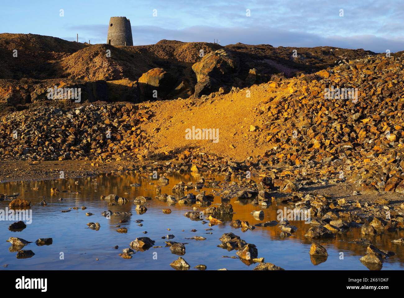 Pearl Engine Tower, Pary`s Copper Mine, Amlwch, Anglesey, North Wales ...