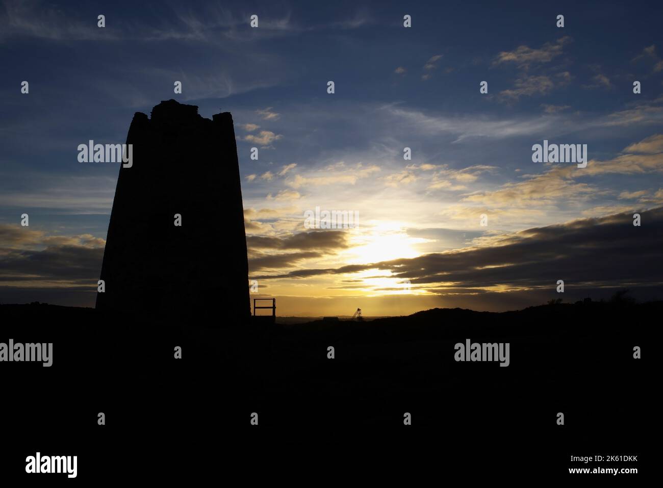 Pearl Engine Tower, Pary`s Copper Mine, Amlwch, Anglesey, North Wales ...