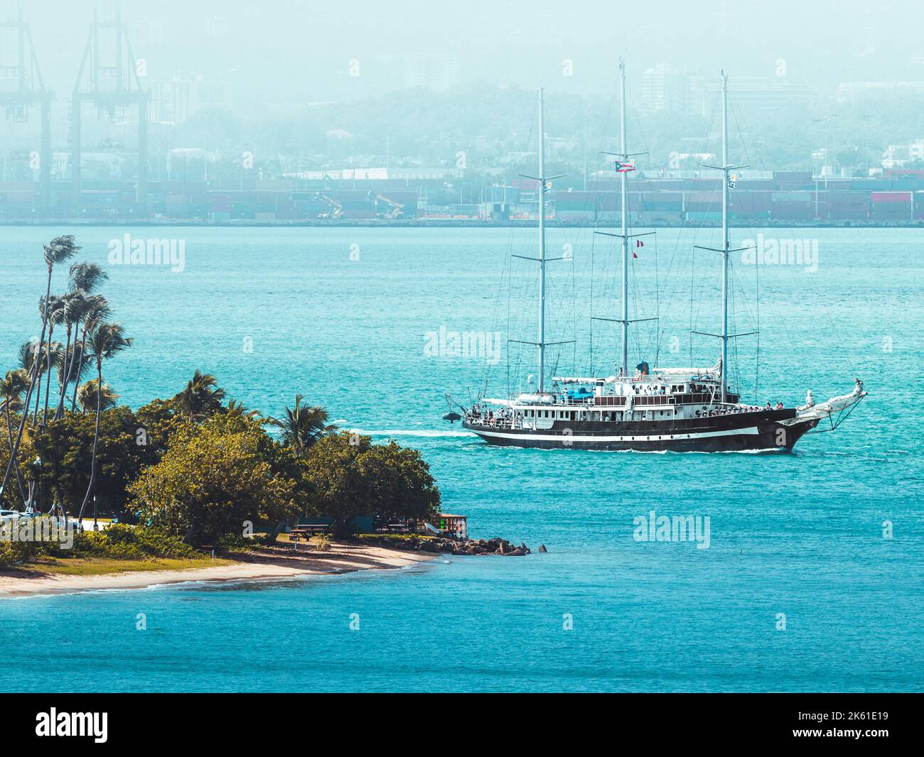 Regata500 years Capitan Miranda on Puerto Rico San Juan Stock Photo - Alamy