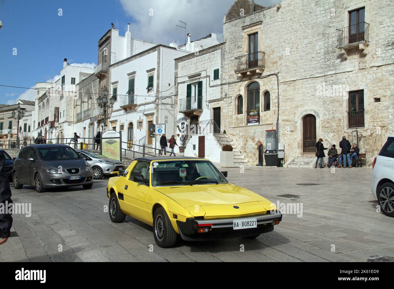 Adjoined stone buildings in the historical center of Cisternino, Puglia ...