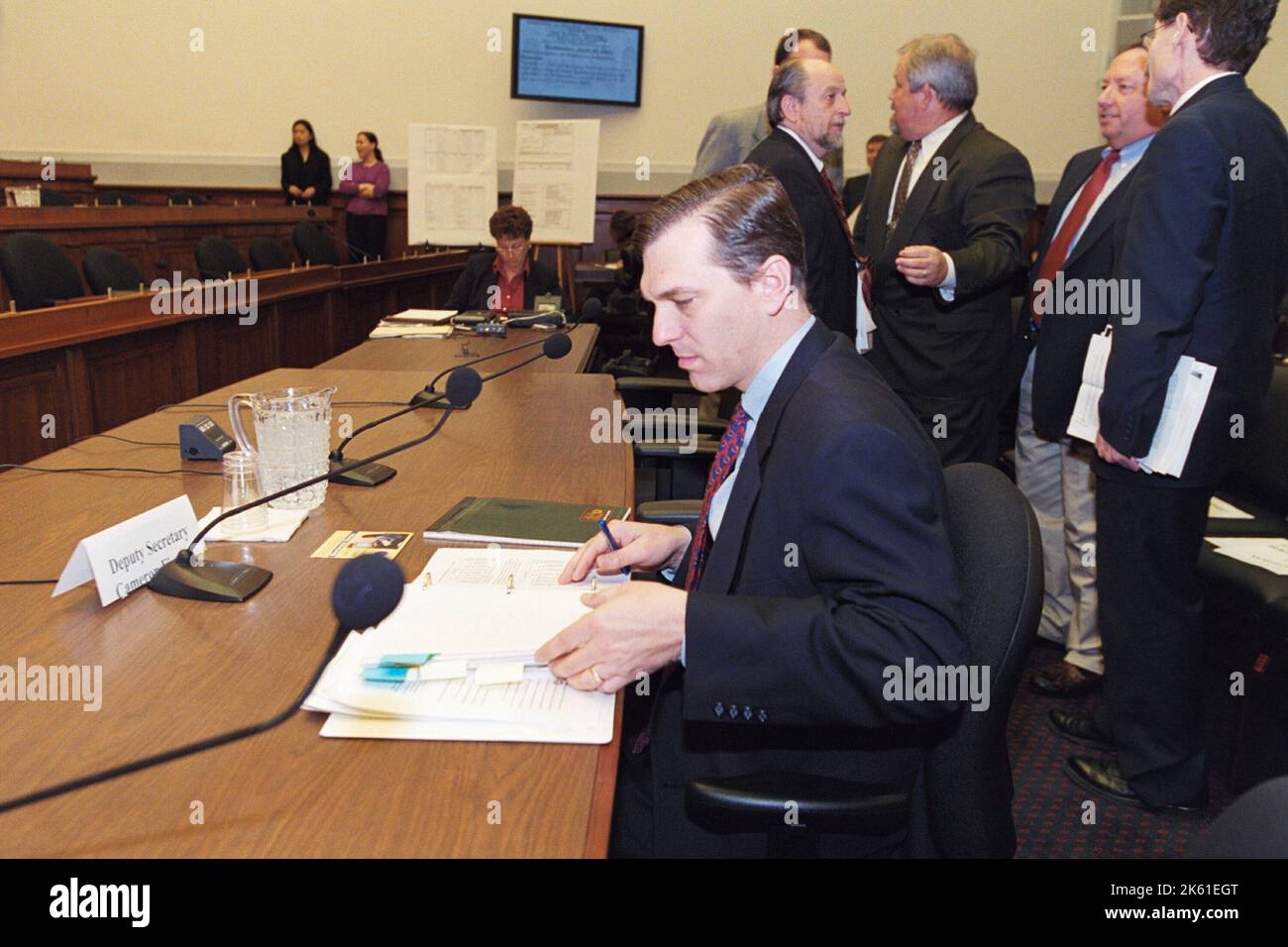 Office of the Secretary - Press Conference Cameron Finley Stock Photo ...