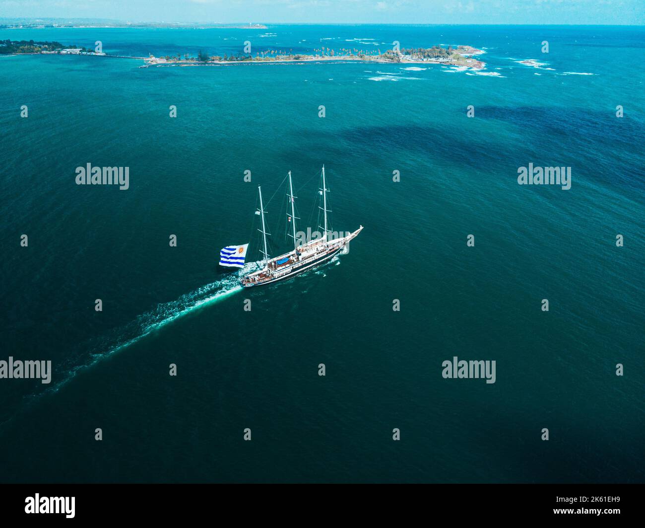 Regata500 years Capitan Miranda on Puerto Rico San Juan Stock Photo - Alamy