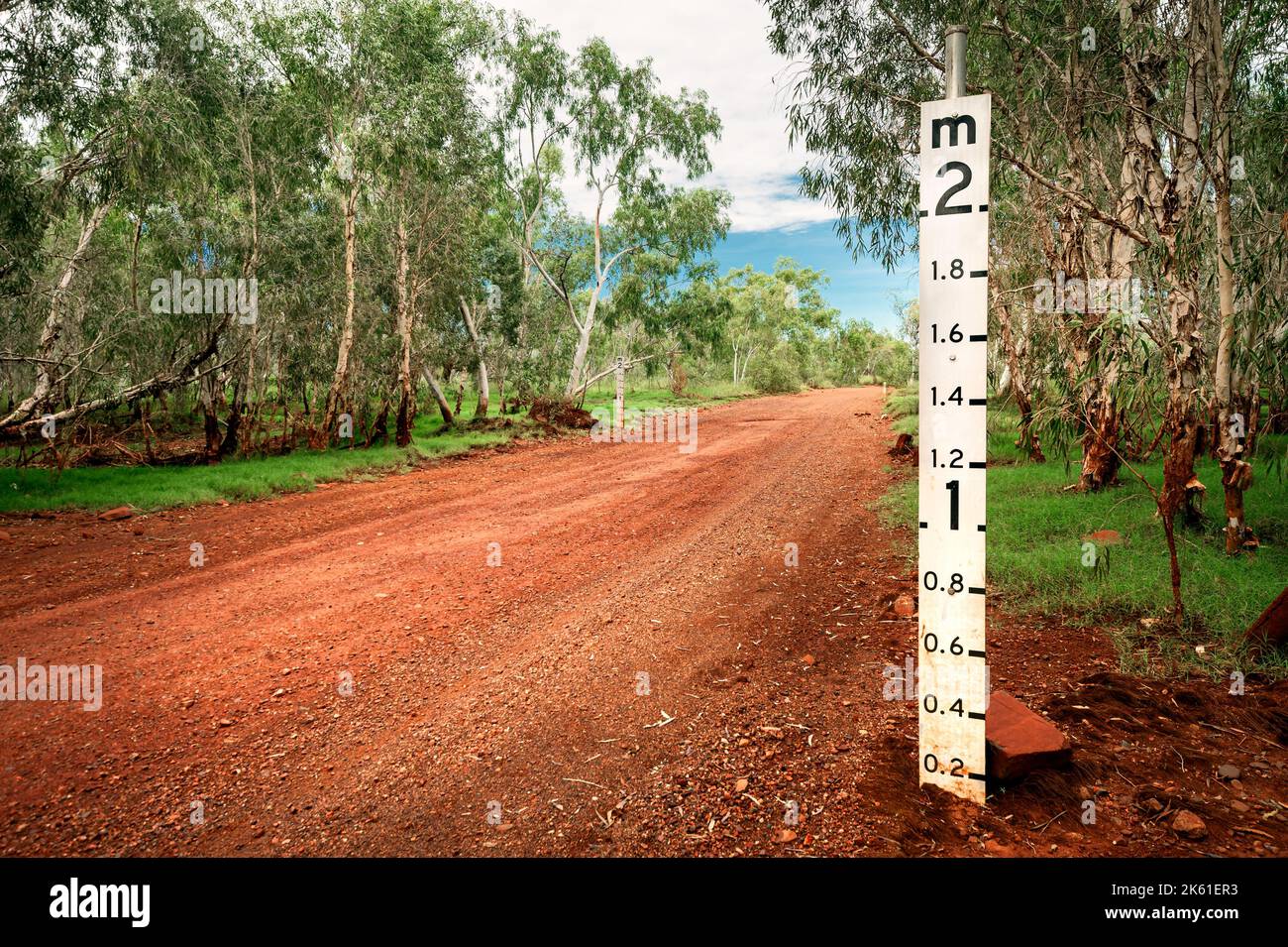 Flood water marker hi-res stock photography and images - Alamy