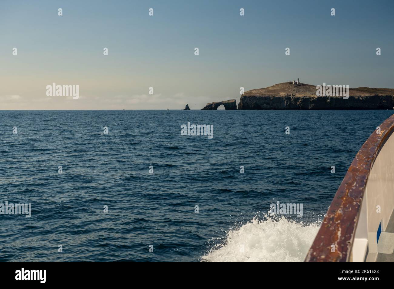 Lighthouse and Arch On The Tip Of Anacapa Island in Channel Islands ...