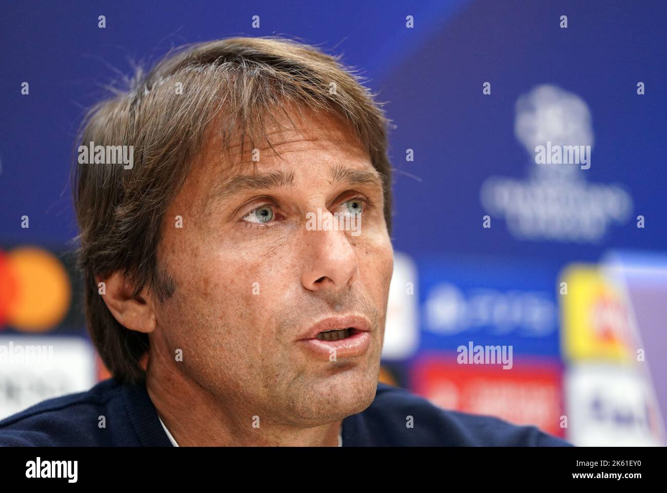 Tottenham Hotspur manager Antonio Conte during the press conference at ...