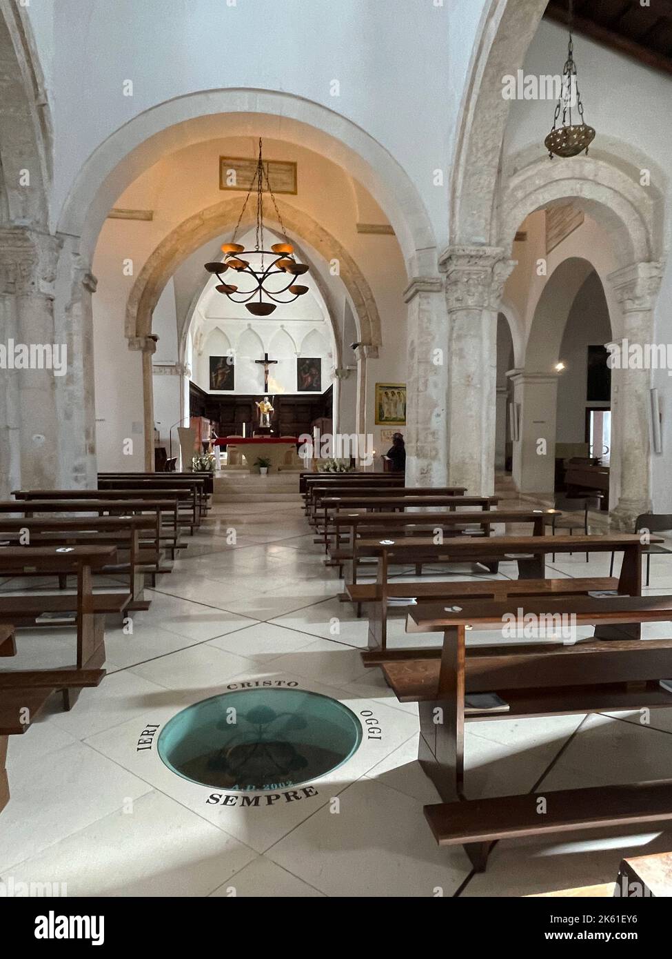Cisternino, Puglia, Italy. Interior of Chiesa Madre Parrocchia S.Nicola ...