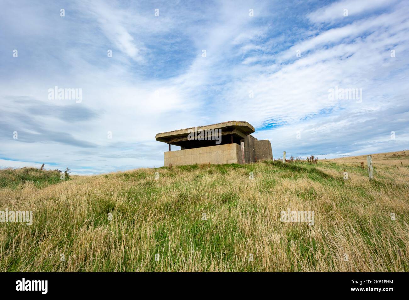 searchlight building, Hoxa Head battery, Orkney Islands, UK 2022 Stock ...