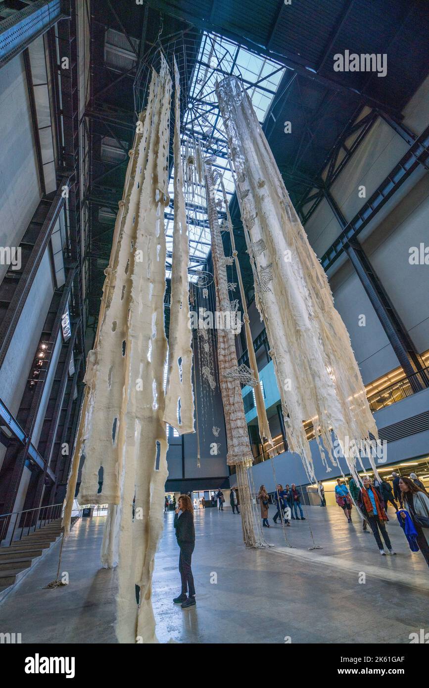 11 October 2022: Cecilia Vicuña, Brain Forest Quipu at Tate Modern, London, England Stock Photo ...