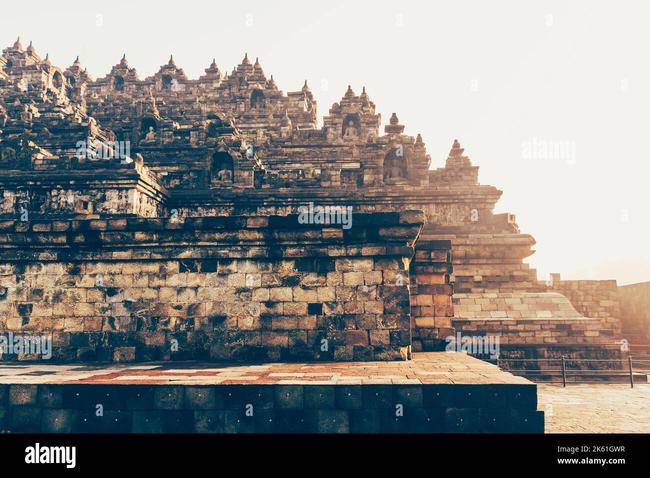Borobudur Temple: Largest Buddhist Monument In The World near Muntilan, Central Java, Indonesia ...