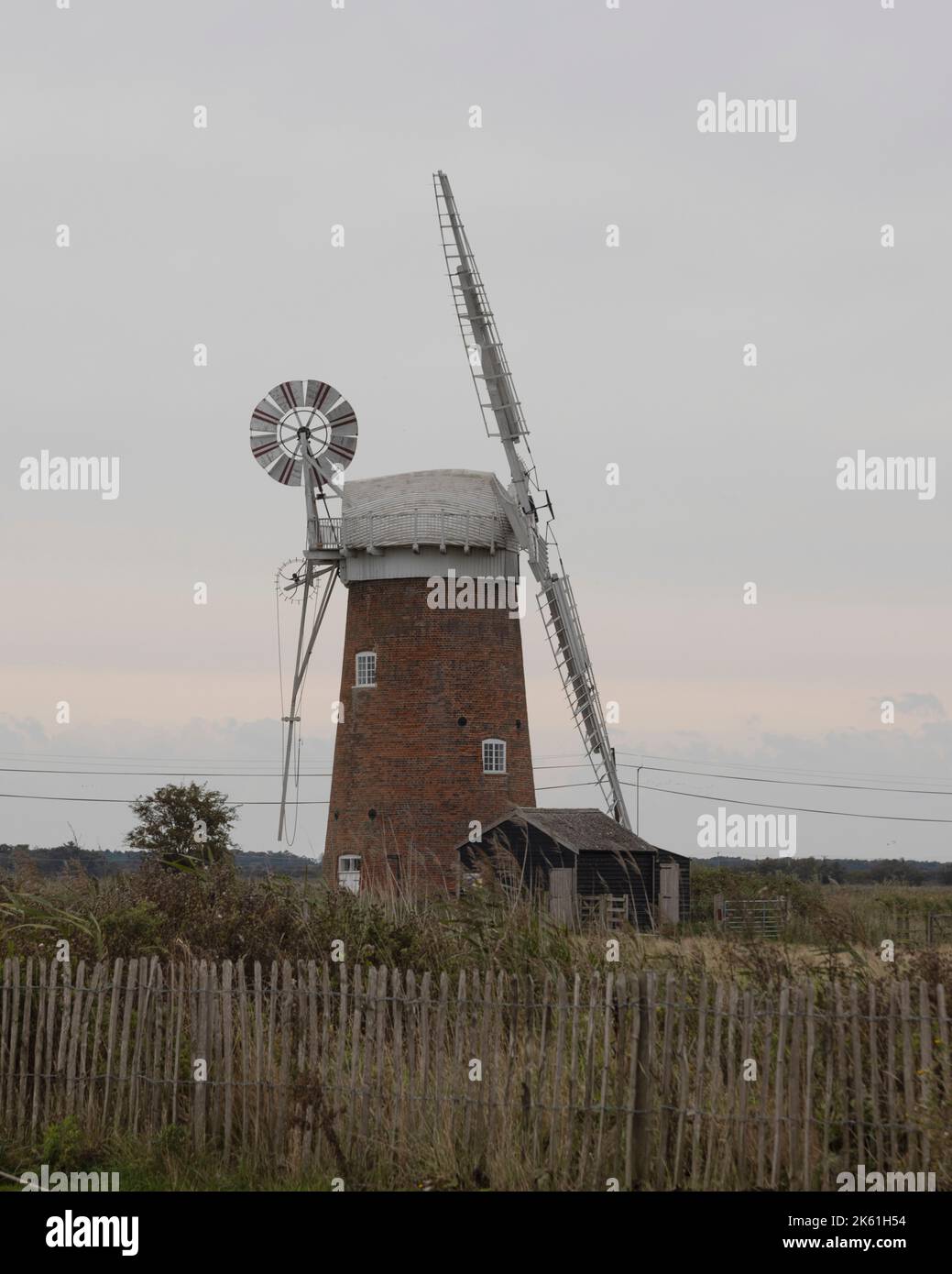 Horsey Wind Pump on the Norfolk Broads Stock Photo - Alamy