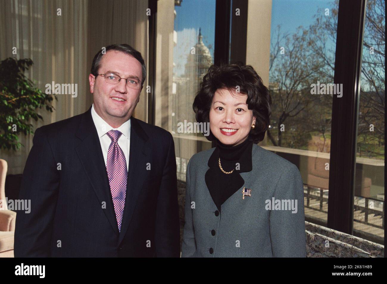 Office of the Secretary - Secretary Elaine Chao meeting Jack Gerard ...