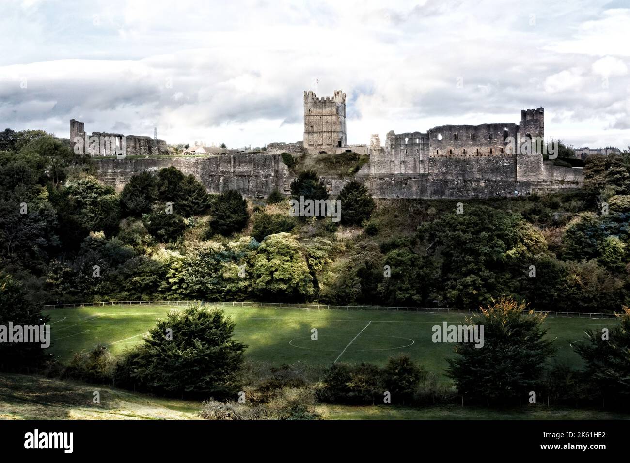 Richmond Castle North Yorkshire UK Stock Photo - Alamy