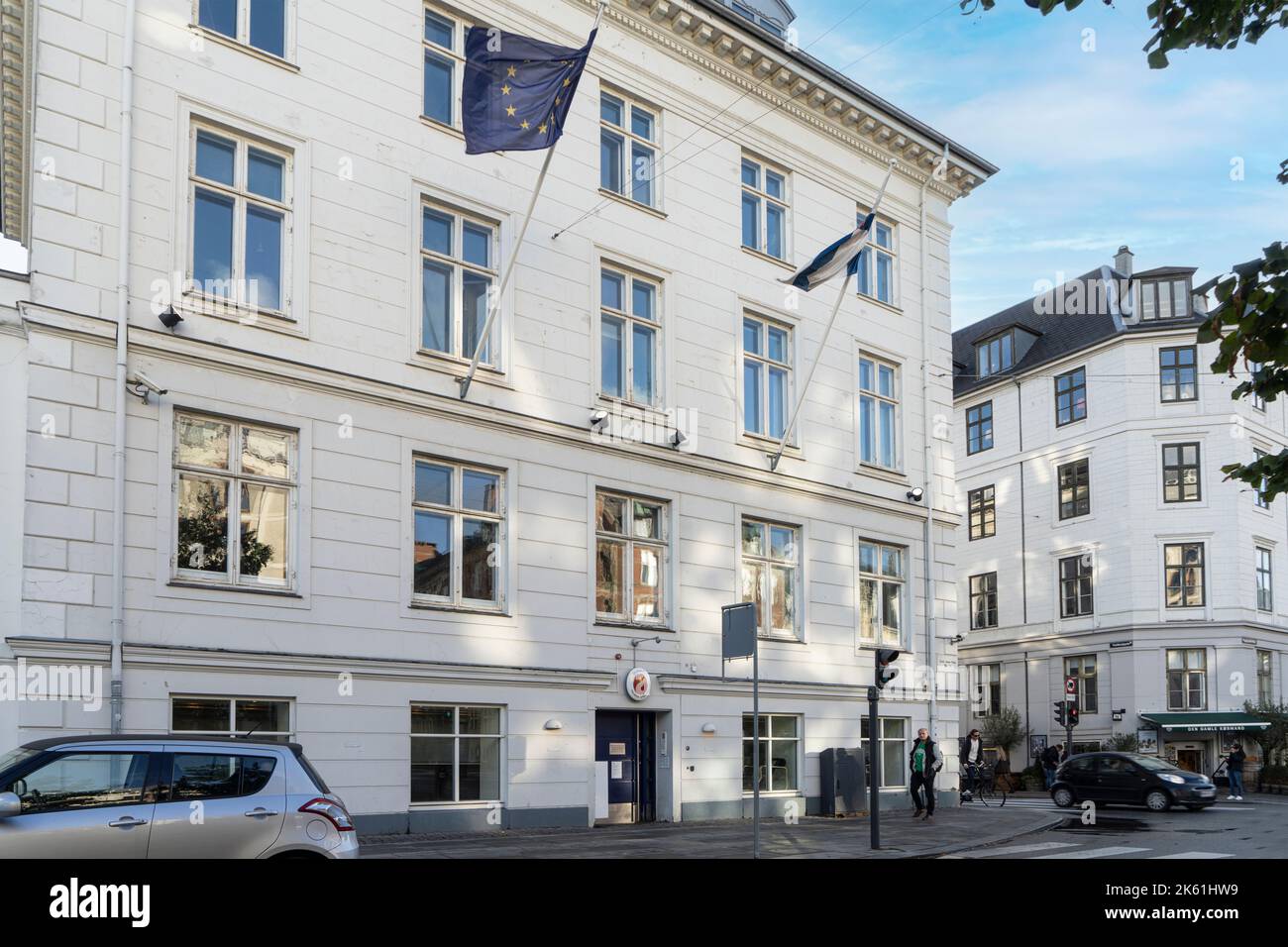 Copenhagen, Denmark. October 2022. External view of the Finnish embassy ...