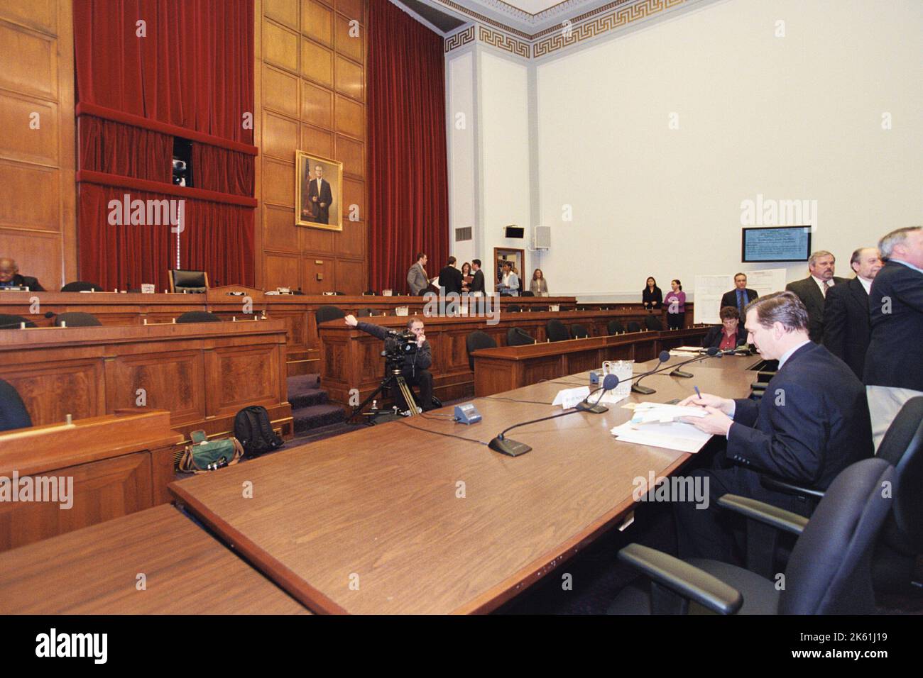 Office of the Secretary - Press Conference Cameron Finley Stock Photo ...