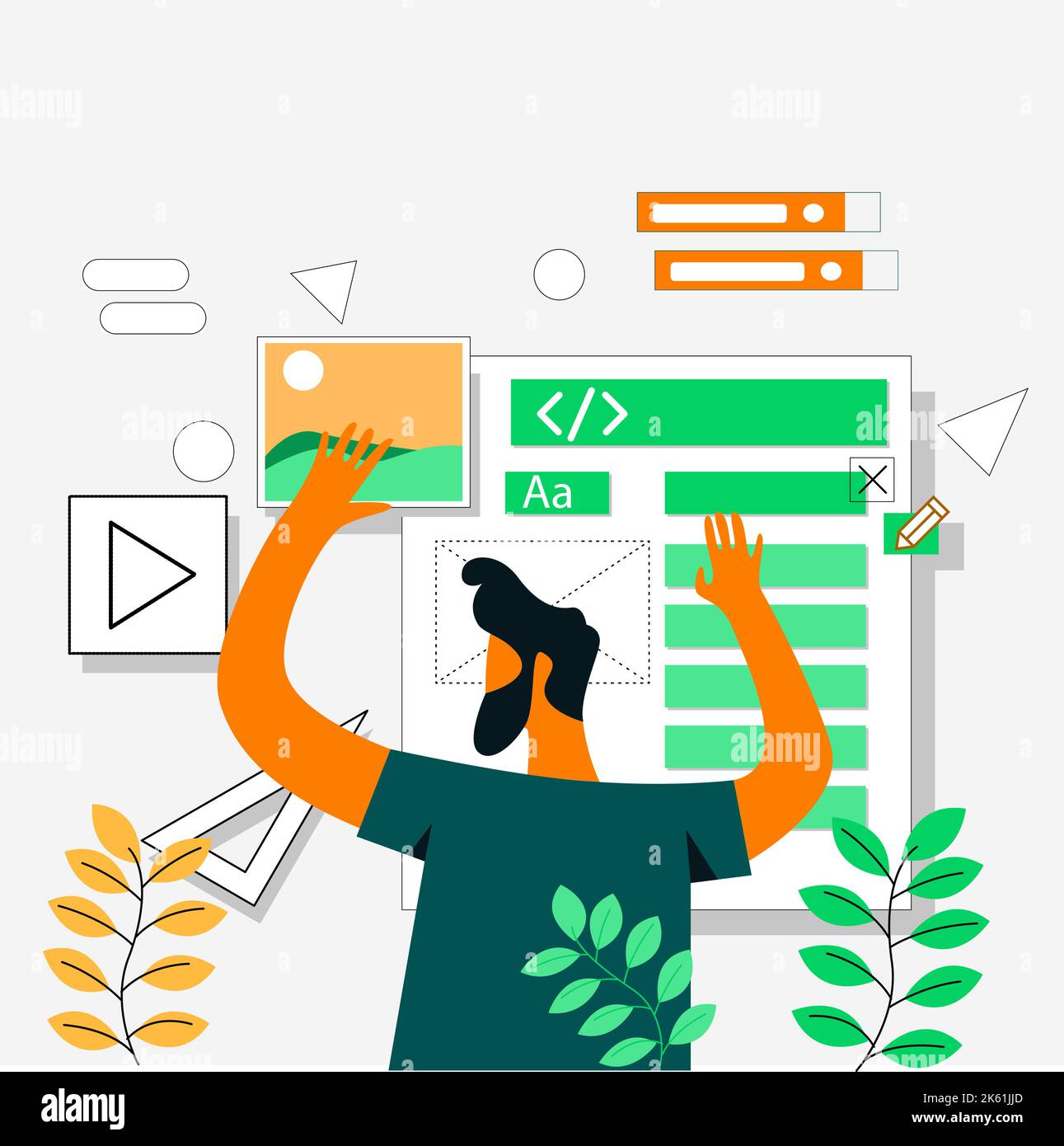 Wallpaper designing Stock Vector Images - Alamy