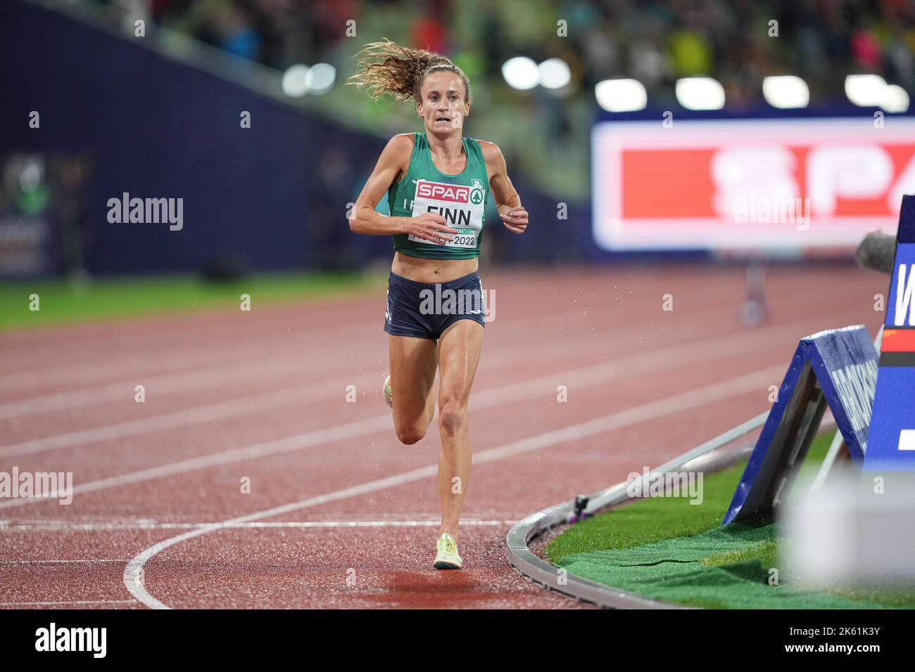 Michelle Finn participating in the 3000m steeplechase of the European ...