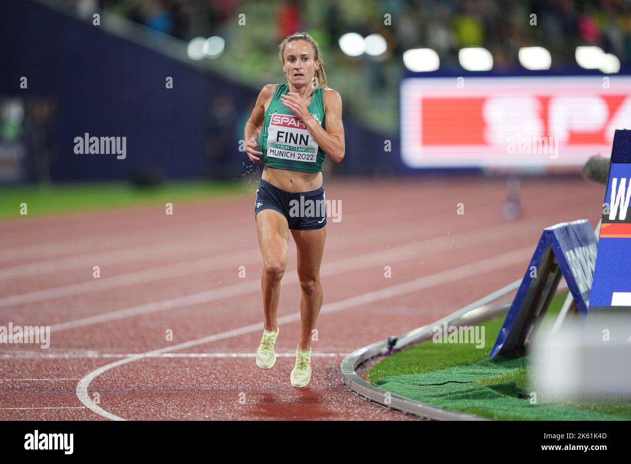 Michelle Finn participating in the 3000m steeplechase of the European Athletics Championships in ...