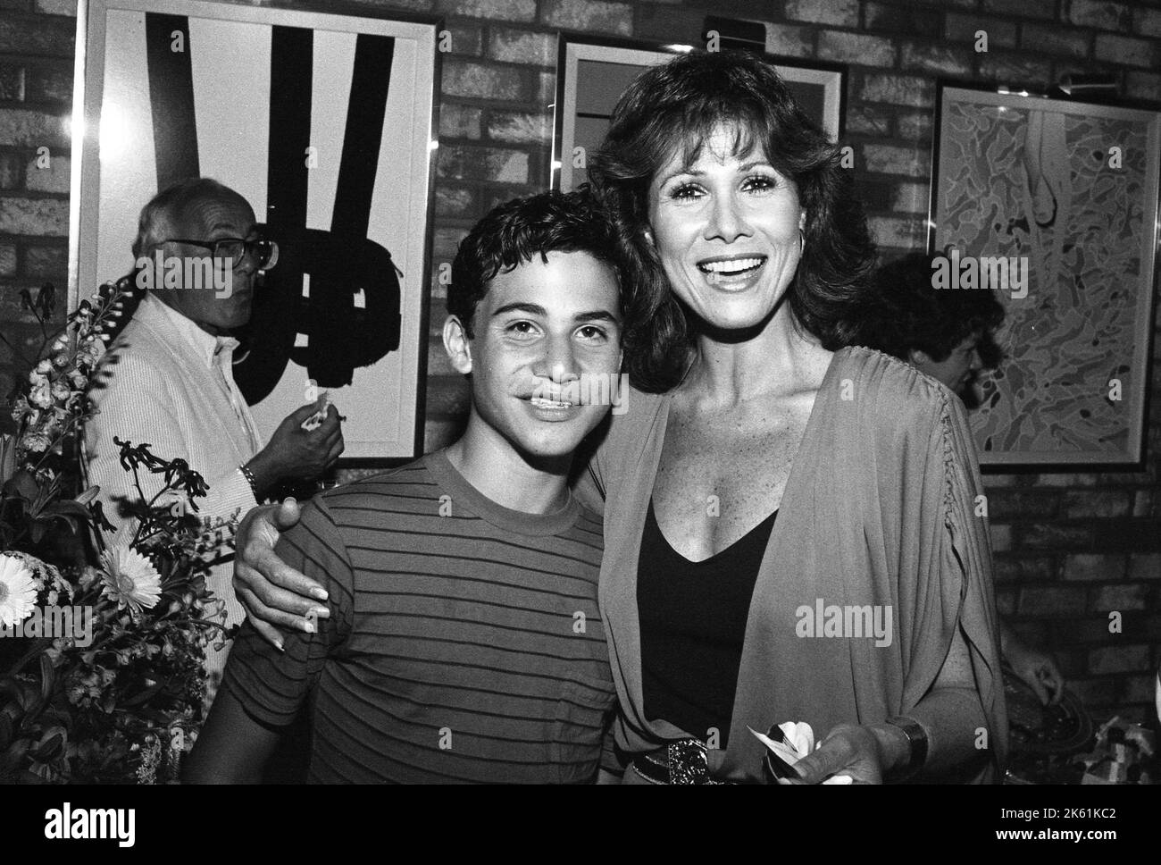 Michele Lee and son David Tarantino at the Family Feud All-Star prime ...
