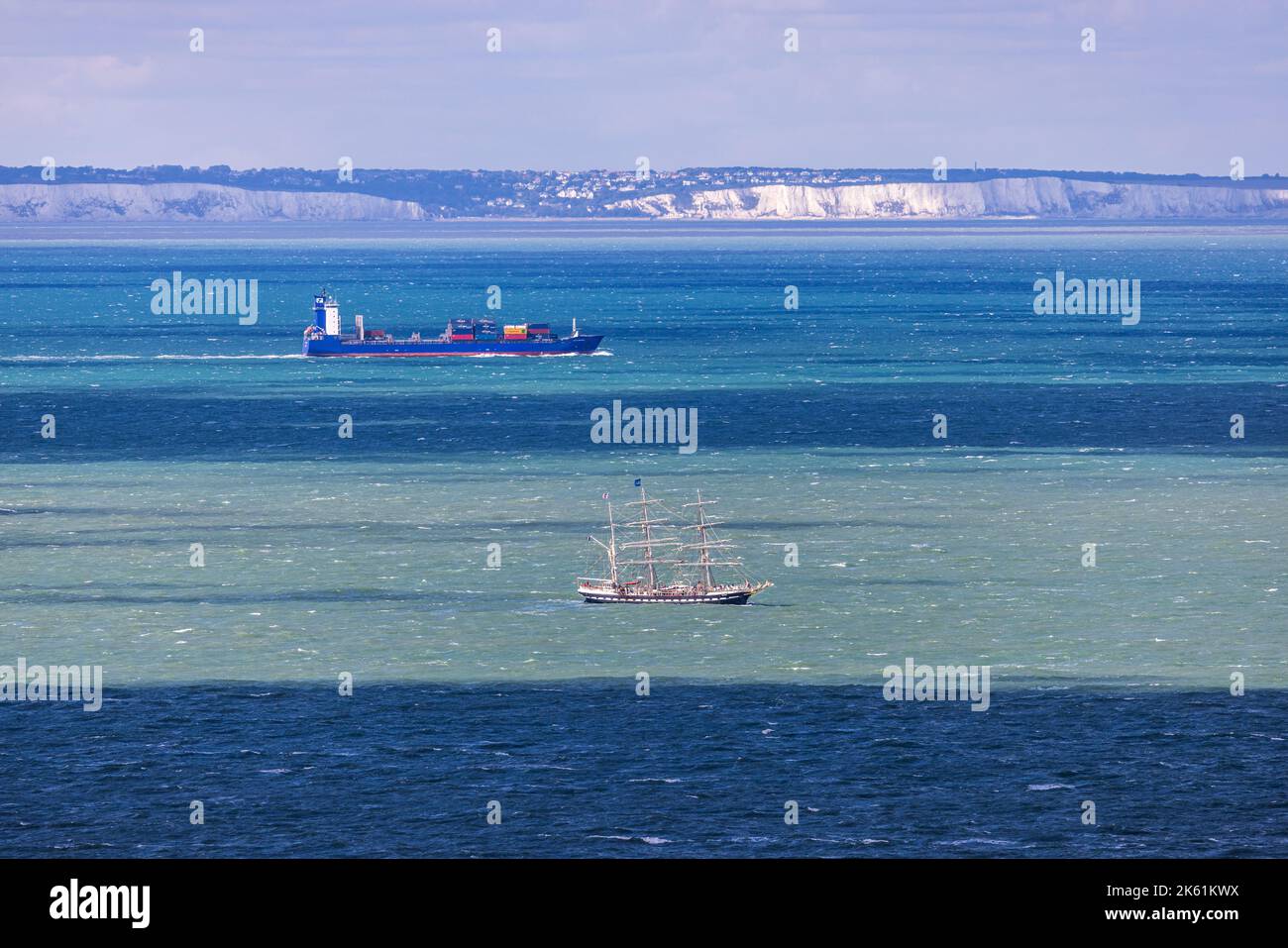 Passage du Belem, French three-master, off Cap Blanc-Nez, with the ...