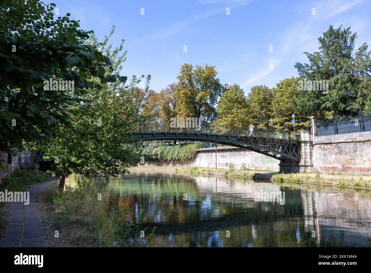 Bridge over the Ill river Stock Photo - Alamy