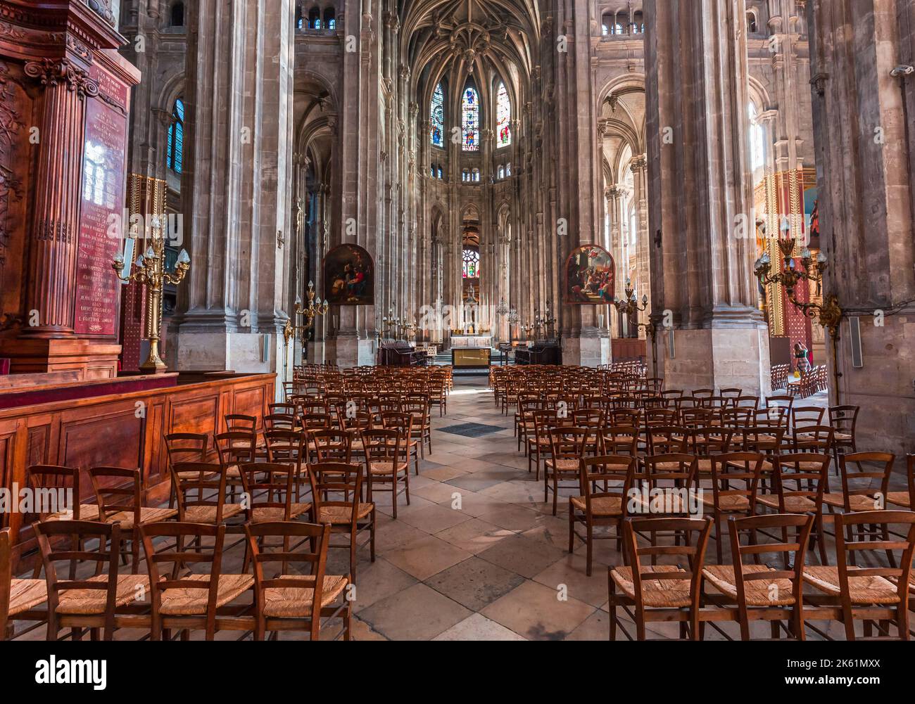 PARIS, FRANCE, OCTOBER 06, 2022 : interiors architectural details of ...
