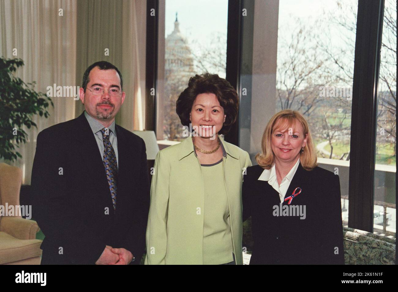 Office of the Secretary - Secretary Elaine Chao with Regina Webb and ...