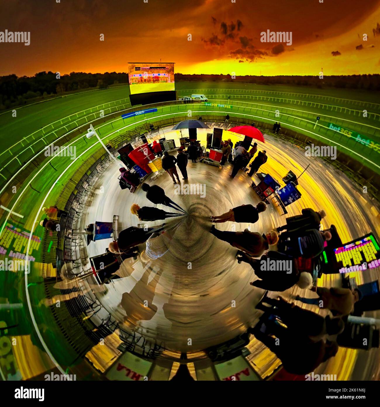 Tiny Planet Racing Stock Photo - Alamy